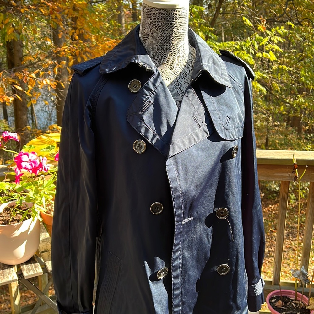 Coach Trench Coat Trendy Navy Classy - Gem